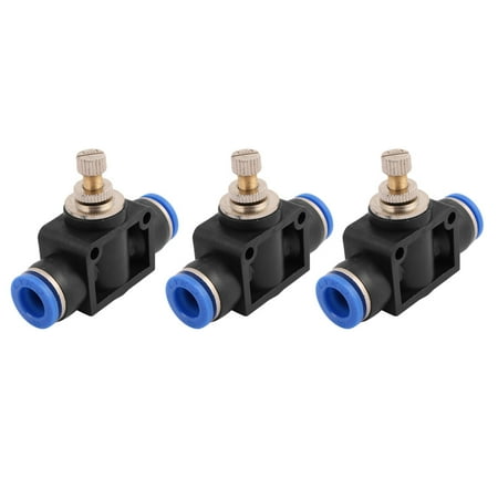 3pcs Tube Speed Control Quick Connector Pneumatic Push In Fitting 10mm ...