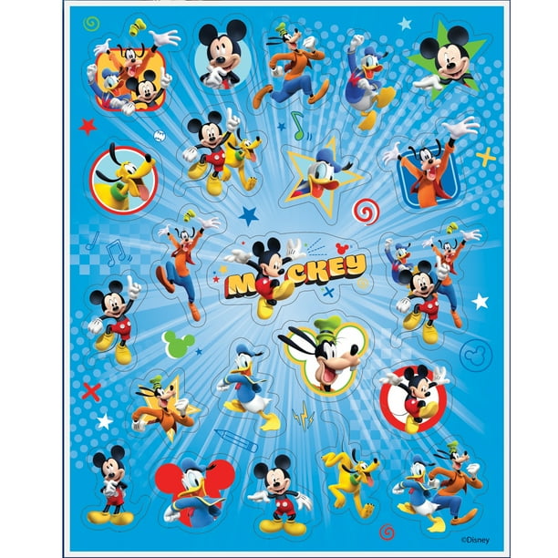 Mickey Mouse Sticker Sheets, 4ct - Walmart.com - Walmart.com
