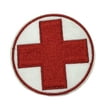 White Cross Medic Patch/First Aid Symbol w/Hook Backing, 1 7/8" x 1 7/8 ...