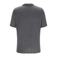 Dagegui Mens Dark Gray Short Sleeve Golf Shirts Knit Textured T-Shirts ...