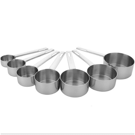 Heavy-duty Stainless Steel Measuring Cups Set with Long Handles, 7 ...