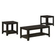 Monarch Table Set 3-Piece Set / Cappuccino - Walmart.com