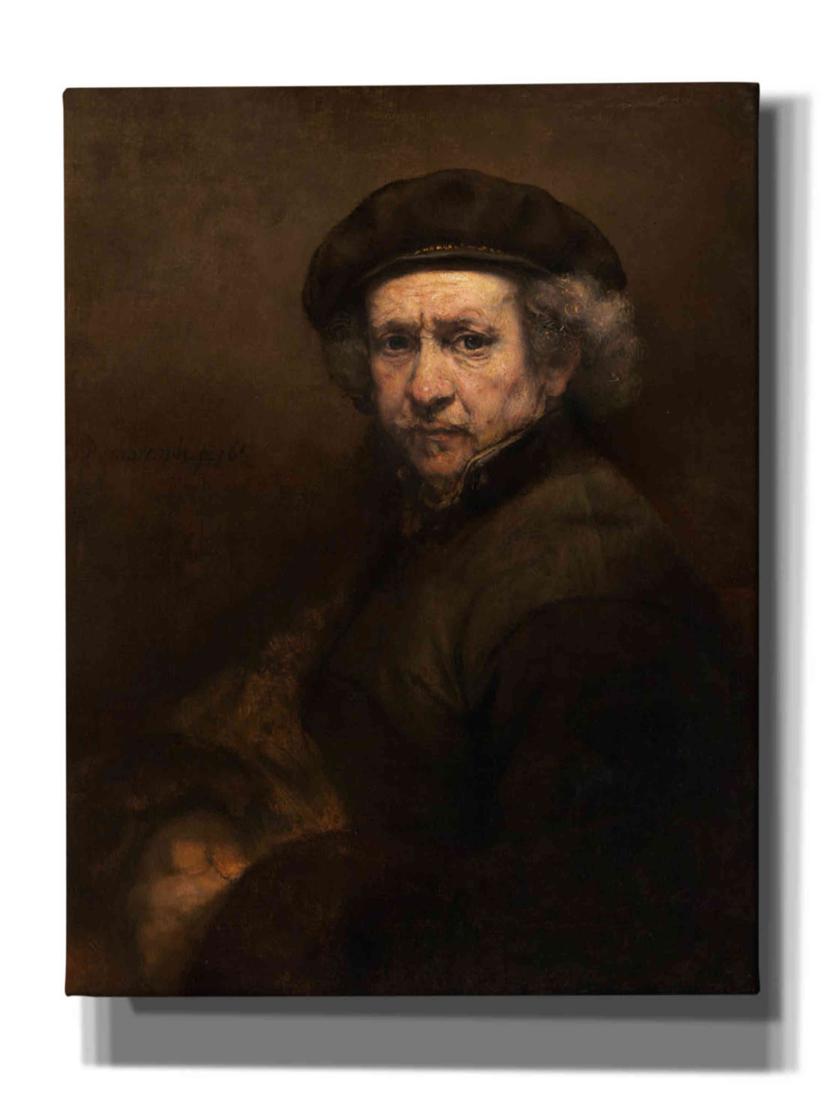 Epic Graffiti 'Self-Portrait' by Rembrandt, Canvas Wall Art, 26"x34 ...