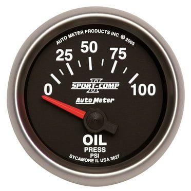 AutoMeter 2329 Autogage Mechanical White Oil/Volt/Water Chrome Console ...