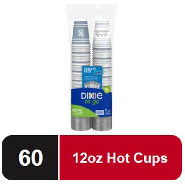 Dixie To Go 12oz Cups 60 Ct - 2 Pack - Walmart.com