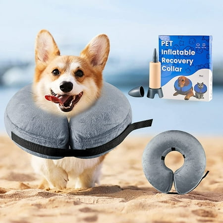 Sanwillco Inflatable Dog Cone, Adjustable Dog Donut Cone, e Collars for ...