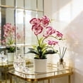 Artificial Phalaenopsis Silk Flower - Realistic Desktop Decoration ...