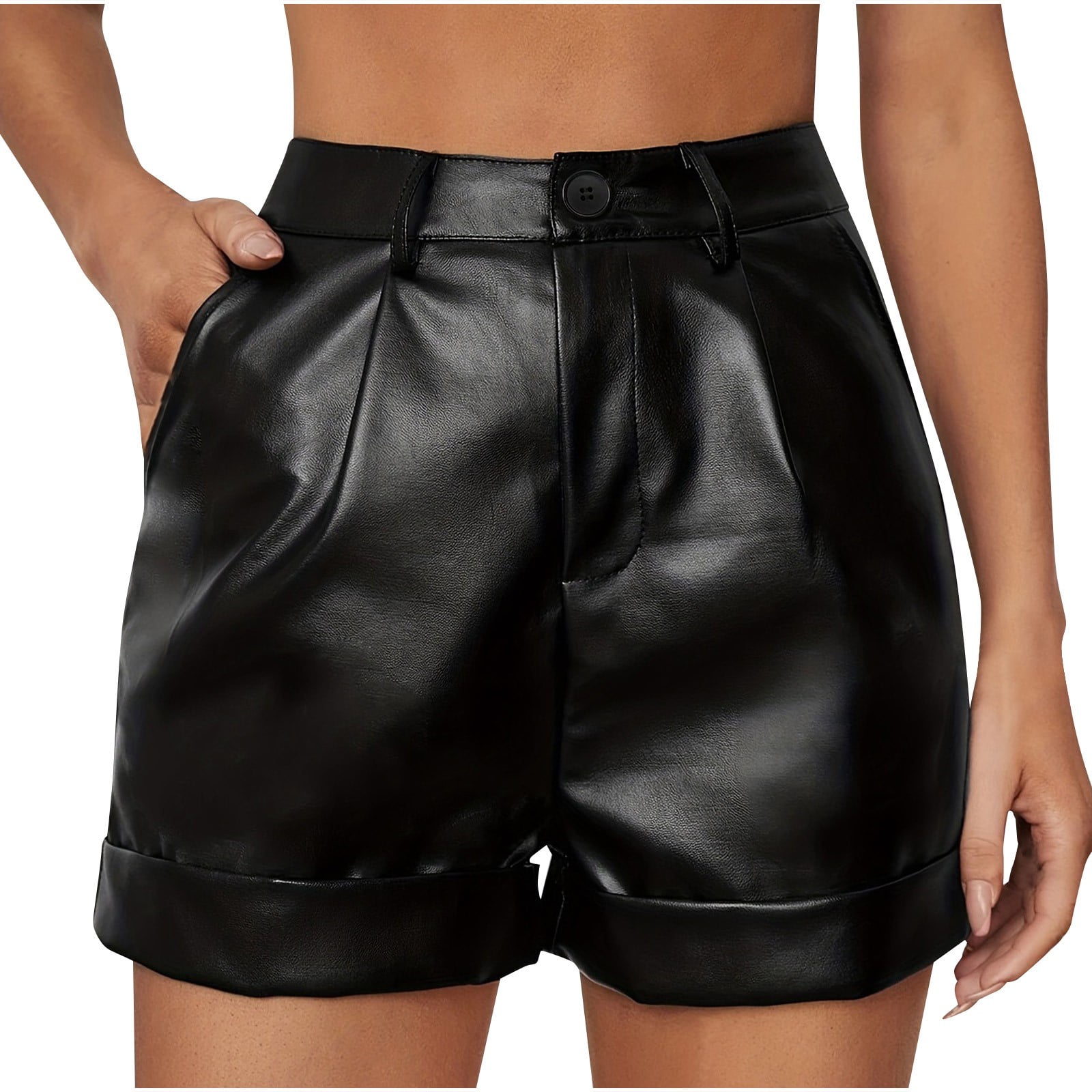 Click here for Wlynlyn Leather Shorts For Women High Wasited Shor... prices