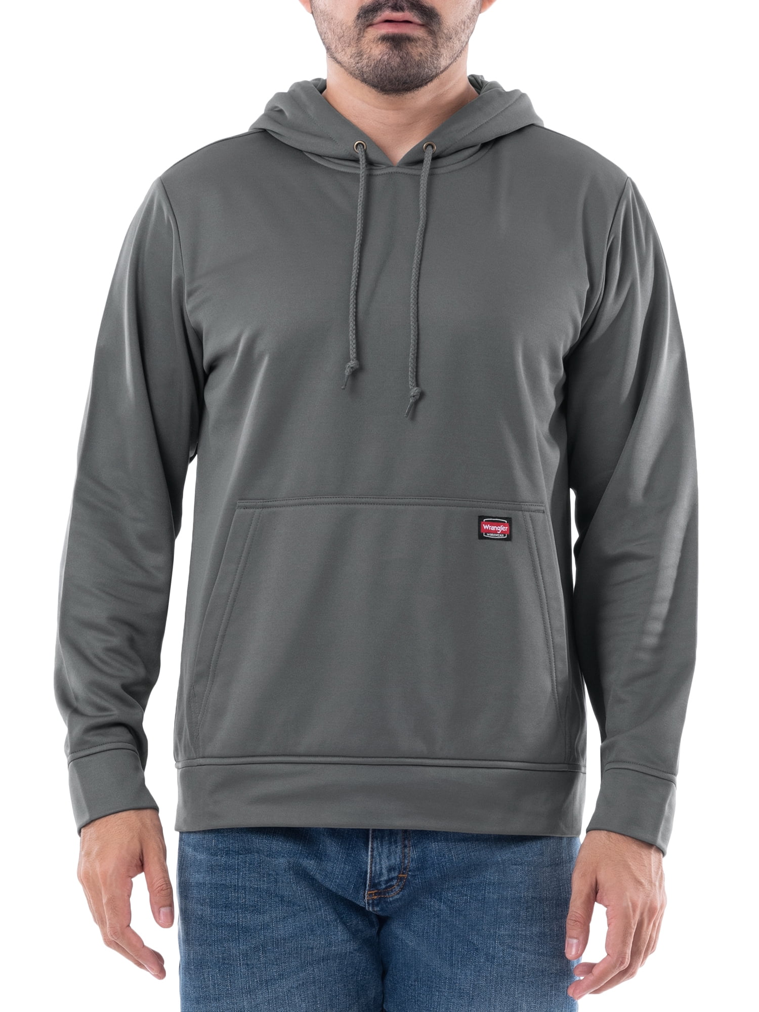 Wrangler Workwear Men's & Big Men's Performance Fleece Hooded ...