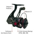 Quantum Smoke Spinning Fishing Reel, Size 15 Reel, 5.7:1 Gear Ratio ...