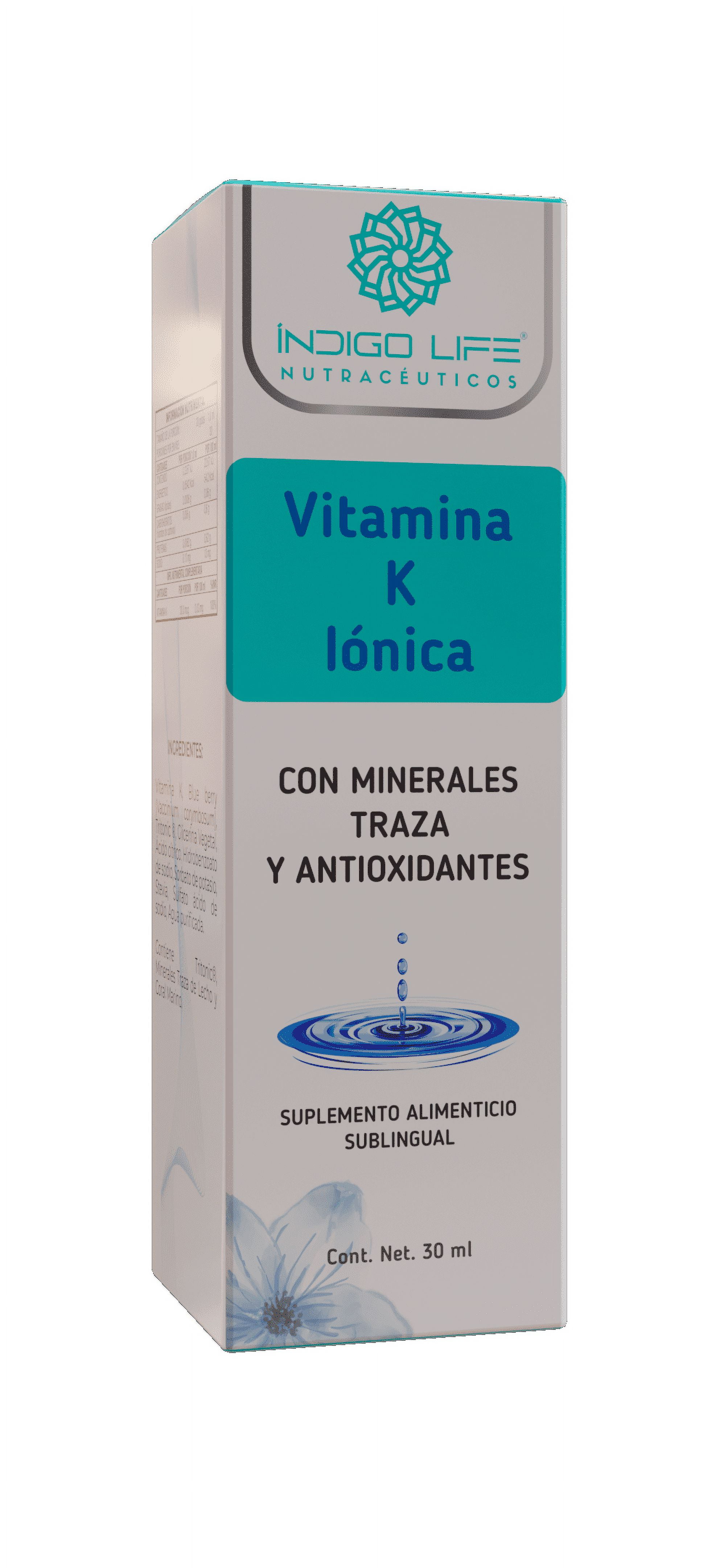 Indigo Life Vitamina K Ionizada 30 ml INDIGO LIFE NUTRACEUTICOS ...
