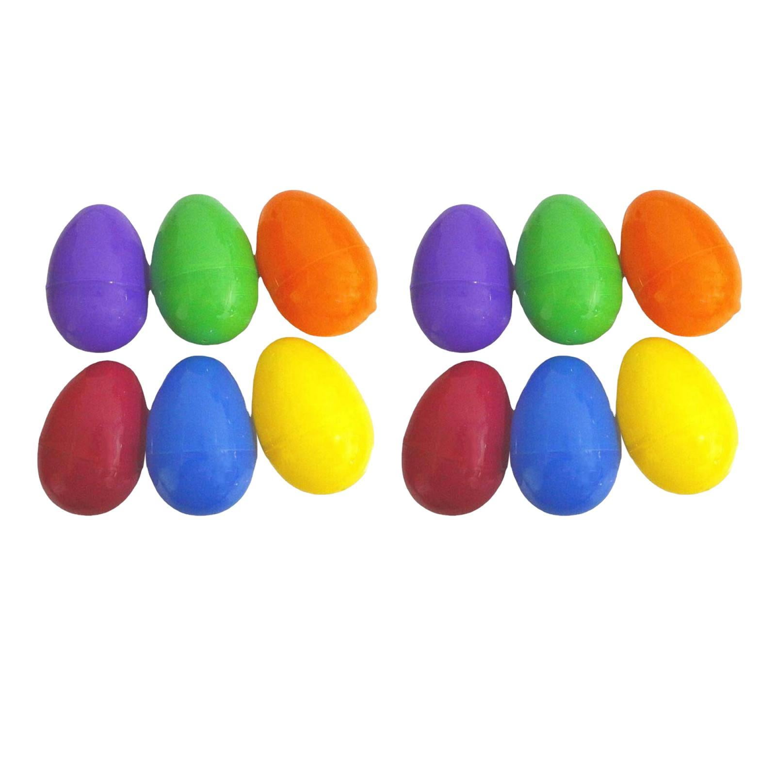12Pcs Fillable Easter Eggs ,Mini Surprise Eggs ,Colorful with Holes ...