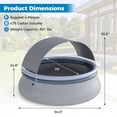 Costway Outdoor Inflatable Pool, Round Blow Up Pool with Sunshade ...