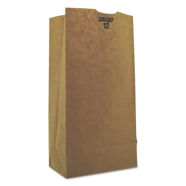 General Supply Duro Fold Top Paper Bag, 25 lbs, Brown, 500 Ct - Walmart.com