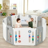 Infans 14 Panels Baby Safety Playpen Kids Safety Activity Play Center w ...