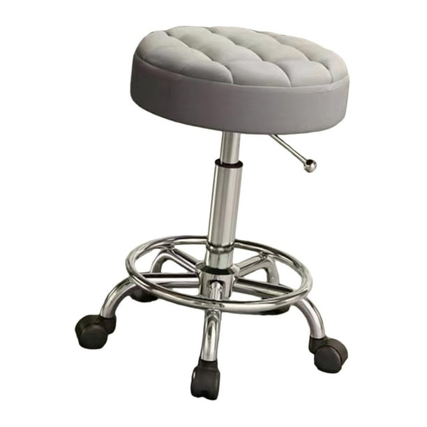 Shangren Adjustable Swivel Salon Stool with Footrest 45cm-58cm ...