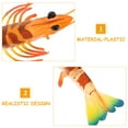 OHOIOLLA Fake Lifelike Shrimp Figures Plastic Marine Animal Figurines ...