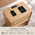 wow97e 2 Drawers Modern Nightstand for Bedroom, 25" Tall Night Stand ...
