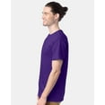 Hanes Essential-T Men's Cotton Short Sleeve T-Shirt, Athletic Purple ...