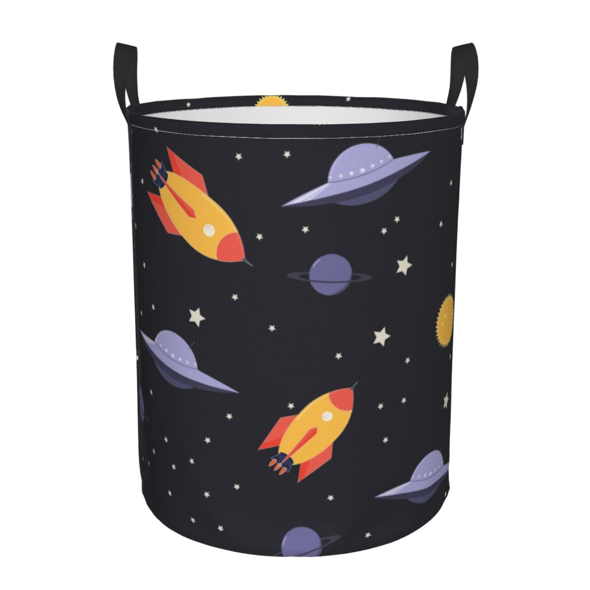 LNWH Laundry Basket, Outer Space Ship Pattern Foldable Laundry Hamper ...