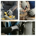 PU Coated Work Gloves Breathable for Construction Heavy Duty Labor and ...