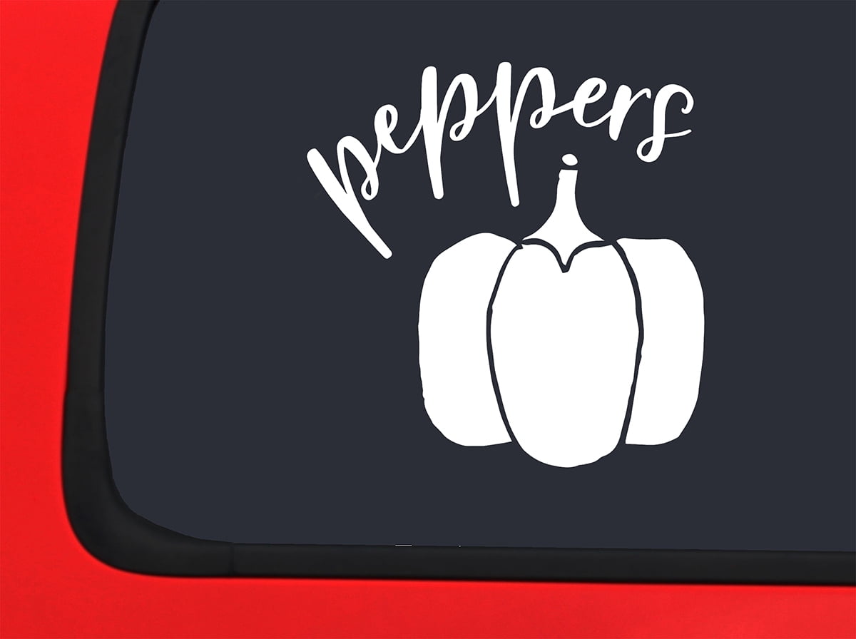 Car Sticker Peppers Sign Bell Pepper Fruit Vegetables Gardening Car ...
