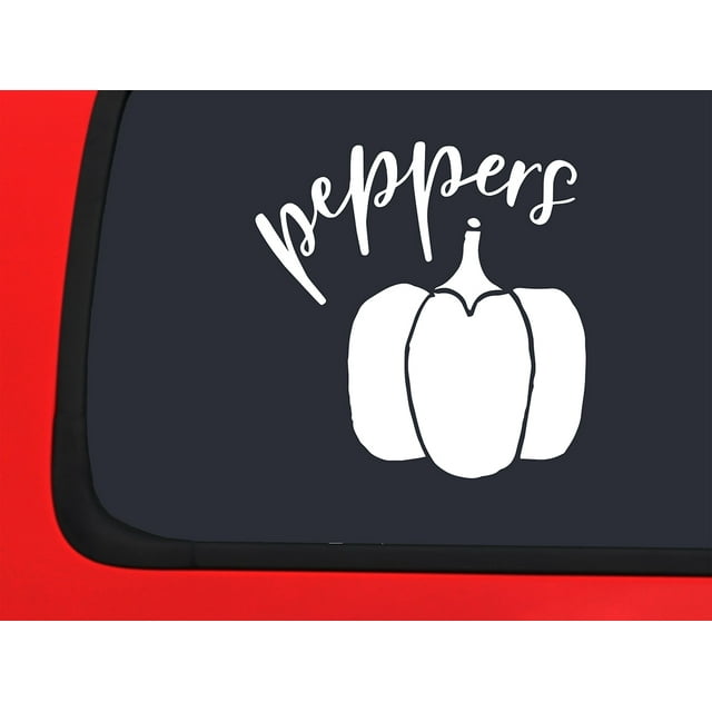 Car Sticker Peppers Sign Bell Pepper Fruit Vegetables Gardening Car ...