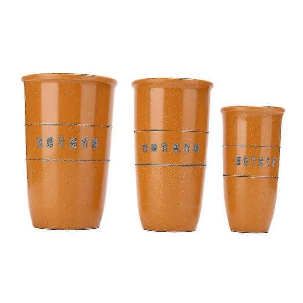 Recipiente de Bambú Yuxing Ventosas para Masajes Terapia de Vacío ...