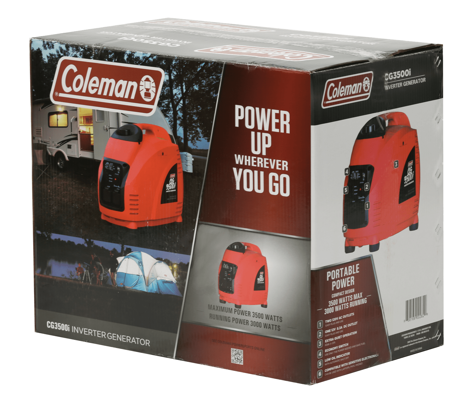 Buy Coleman 3000/3500w CG3500i Portable Inverter Generator Online at ...