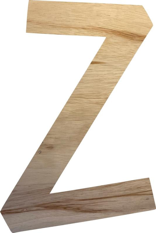Blank 8'' Tall Wooden Alphabet Letter Z, Paintable Girl Craft Wood ...