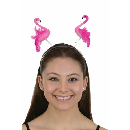 Pink Flamingo Boppers Headband Bird Antennae Halloween Costume ...