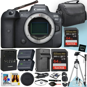 Canon EOS R6 Mark II Mirrorless Camera (Body Only) + 128 GB Memory ...