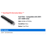 Fuel Filter - Compatible with 2009 - 2011 BMW 335d 2010 - Walmart.com