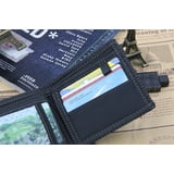 Blue Jean Style Wallet with Pocket on Outside Men Woman Billfold A-BB-2 ...