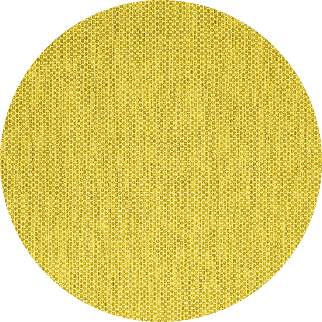 Ahgly Company Indoor Round Abstract Yellow Contemporary Area Rugs, 8 ...