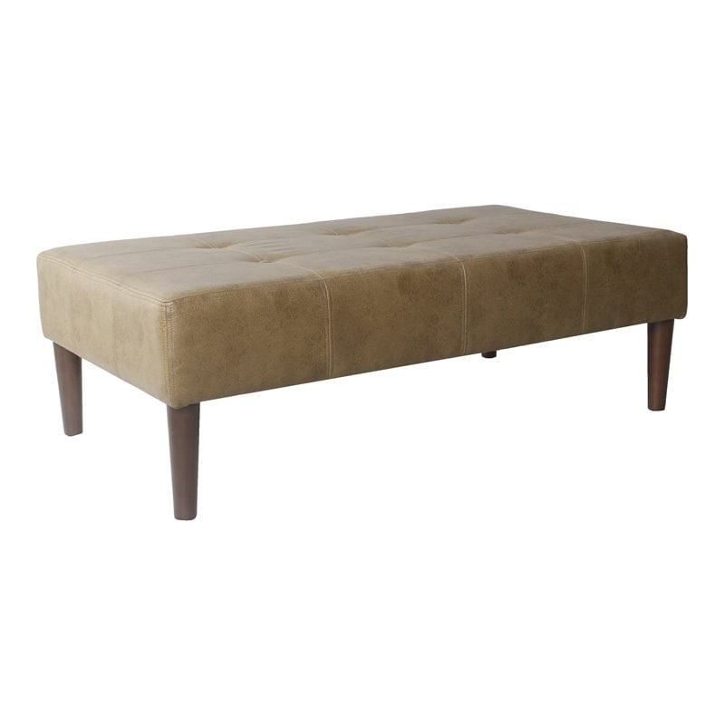 Click here for Homepop Tufted Modern Wood And Vegan Faux Leather... prices