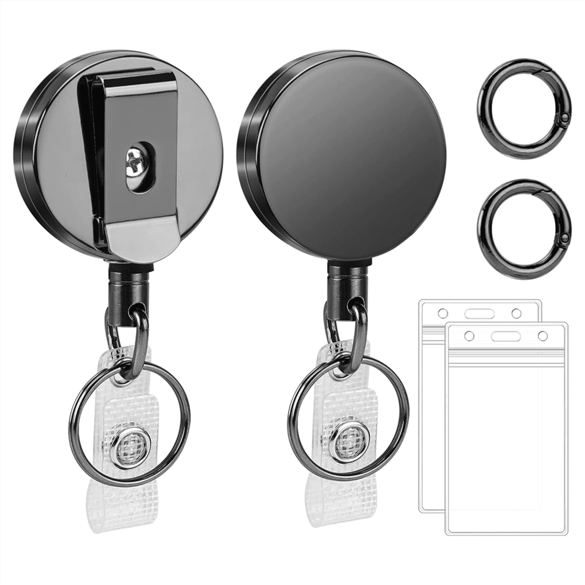 Click here for Unbranded 2 Pack Heavy Duty Retractable Badge Reel... prices