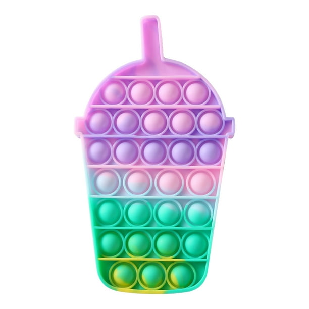Clairlio Milk Tea Cup Push Bubble Fidget Sensory Anti Stress Toys ...