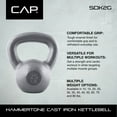 CAP Barbell Cast Iron Kettlebell, Single, 30-Pounds - Walmart.com