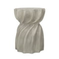 Outdoor Accent Side Table, Concrete Craft Leisure Table for Patio ...