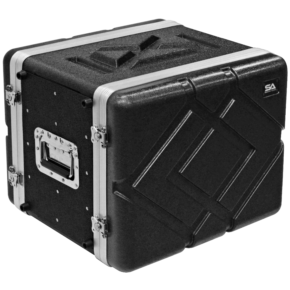 Seismic Audio Lightweight 8 Space Mid-Size ABS Rack Case - 8U PA DJ ...