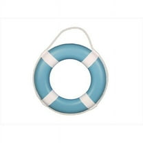 Handcrafted Model Ships Classic White Decorative Lifering With Blue ...