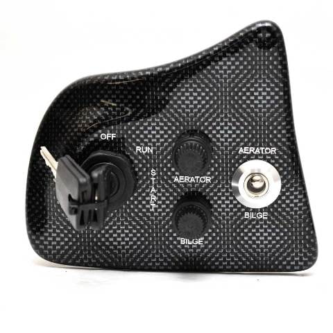 Tracker Boat Ignition Switch Panel 169383 | 5 1/4 x 4 1/2 Carbon Fiber ...