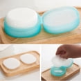 Clear Plastic Square Makeup Storage Box With Sealed Lid Space Saving ...