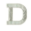 Alphabet Letter - R - Color Silver - 2" Block Style - Iron On ...