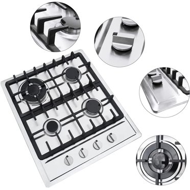 ABBA Retro 24 Inch 4-Burner Gas Cooktop for Efficient Kitchen Cooking ...