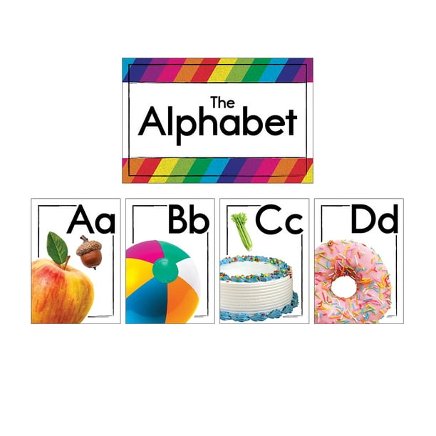 Carson Dellosa Photographic Alphabet Bulletin Board Set—26 Colorful ...