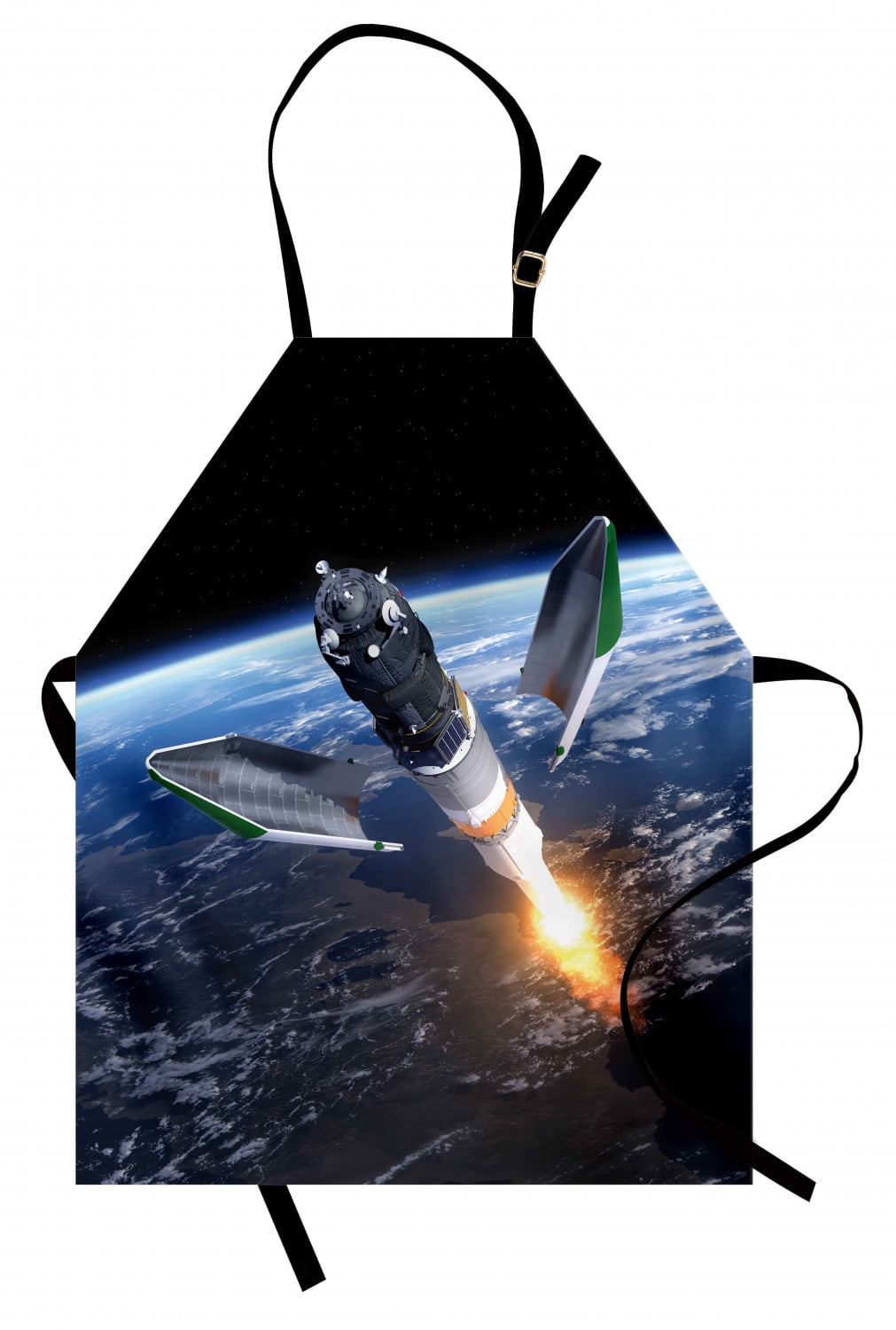 Outer Space Apron Launch of Cargo Spacecraft in Progress Rocket Takes ...