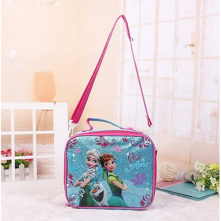 Princess Disney Children Backpack Lunch Elsa Bag Pencil Cartoon Case ...