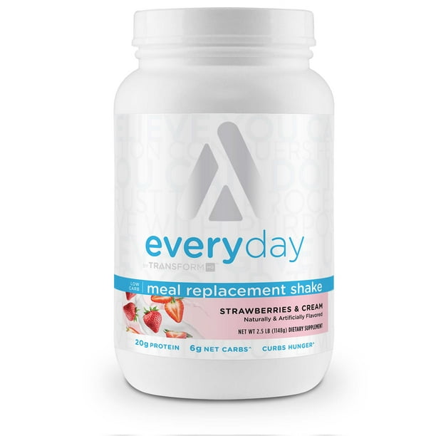 TransformHQ Meal Replacement Shake Powder 28 Servings (Strawberry ...